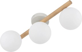 TK Lighting Stropní svítidlo Estera Wood s dekorem dřeva pro žárovku 3x G9 TK5768