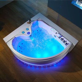 BPS-koupelny Hydromasážní vana HYD-RO764L 150x150 LEVÁ s ohřevem vody