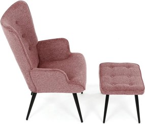 Relaxační křeslo AK-303 PINK2, sametová látka, růžová (68 x 72) cm