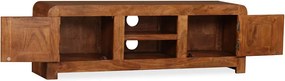 TV stolek masivní dřevo s medovým povrchem 120 x 30 x 40 cm 244679
