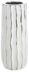 Váza SAVANA 2 bílá / stříbrná