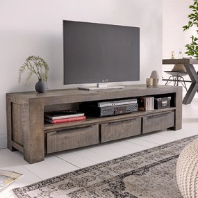 Noble Home TV stolek Kardano, 170 cm, šedé mango