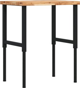 Pracovní stůl 80 x 60 x (73–99,5) cm masivní akácie obdélníkový 3309692