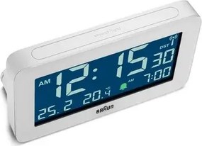 Braun BC10 bílá / Digitální budík / LCD / DCF (Rádiem řízené) / 1x AA