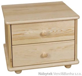 dřevěná komoda 60/2S, noční stolek  z masivního dřeva borovice drewfilip 1