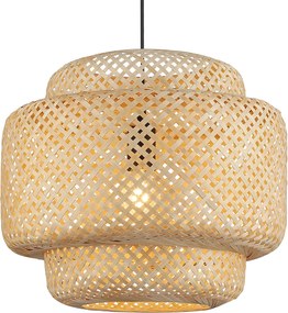 Závěsné svítidlo Hestia, 1x bambusové stínítko, (fi 40 cm), b