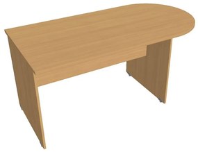Stůl jednací oblouk 160 cm - Hobis Gate GP 1600 1 Dekor stolové desky: buk, Dekor lamino podnože: buk