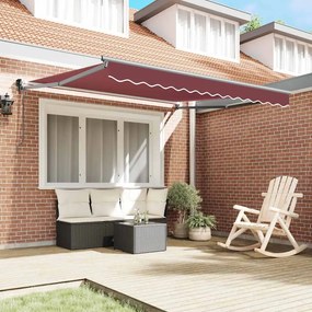 Automatická zatahovací markýza burgundská 300 x 250 cm 3215308