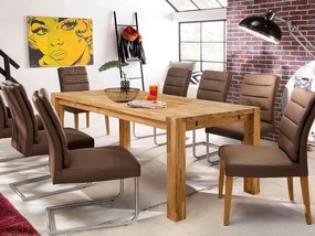 Rustikální dubový stůl 90x180-280 cm Falun olej intenzivní
