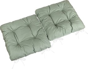 Bellatex Sedák Adéla prošívaný - SET 2ks Zelená 40x40 cm