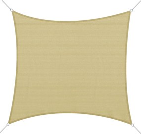 Outsunny Čtvercový Plachtový Stín pro Venkovní Použití z Prodyšného HDPE, UV Ochrana 95%, 360x360 cm