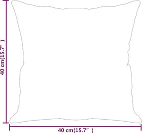 vidaXL Dekorační polštáře 2 ks 40 x 40 cm textil [349471] Barva: Černá