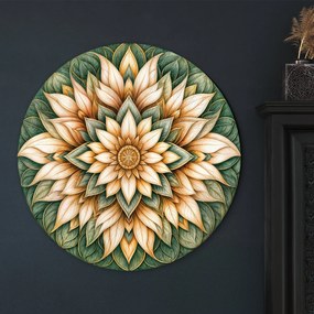 DUBLEZ | Květinová mandala - Srdce džungle | UV tisk, Premium