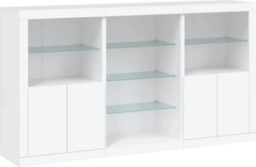 Příborník s LED osvětlením bílý 181,5 x 37 x 100 cm 3209177