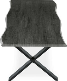 Jídelní stůl HT-F4316 GREY, mdf, šedý dub (160 x 90) cm Šedá