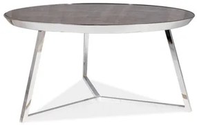 Konferenční stolek TEMIDA B mramor/chrom
