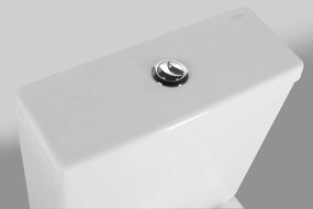 Aqualine Sapho, JALTA RIMLESS WC kombi mísa s nádržkou včetně splachovací soupravy, spodní/zadní