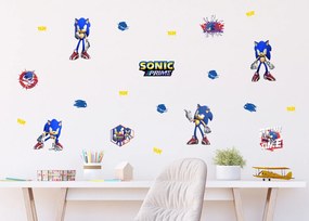 Dětská samolepka na zeď Sonic | 30 x 30 cm | DDKS3933