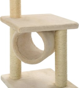 Škrabadlo pro kočky sisalové sloupky 65 cm béžové 170548