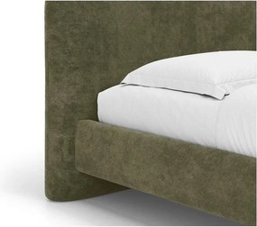 Zelená čalouněná dvoulůžková postel s roštem 140x200 cm Vera – Micadoni