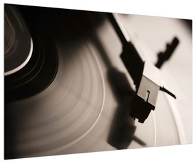 Detailní obraz gramofonové desky (90x60 cm)
