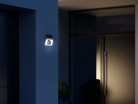 Steinel 035730 nástěnné solární LED svítidlo s domovním číslem XSolar LH-N antracit