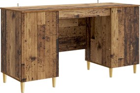 Stůl s policí Staré dřevo 142,5 x 50 x 75 cm Kompozitní dřevo 3414601