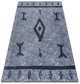 koberec ANTIKA 119 tek, moderní aztécký, omyvatelný šedá velikost 160x220 cm | krásné koberce cz