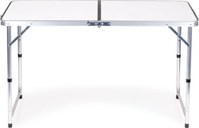 Skládací turistický stůl Veloca 120x60 cm bílý