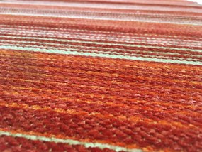 Oriental Weavers, PRO ZVÍŘATA: Pratelný Laos 138/999X, 55x85, oranžová, chodba / předsíň