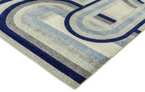 Tribeca Design Kusový koberec Dinamo Retro Blue Rozměry: 80x150 cm