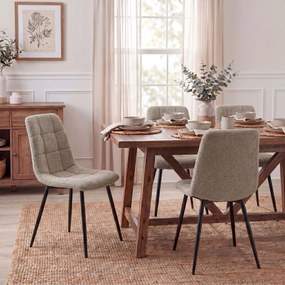 Jídelní židle Antibes látka Teddy – taupe