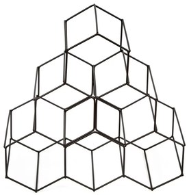 Černý stojan na víno Compactor RackMAT