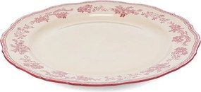 Vínový/slonovinový porcelánový talíř ø 27 cm Cyril – S|P Collection