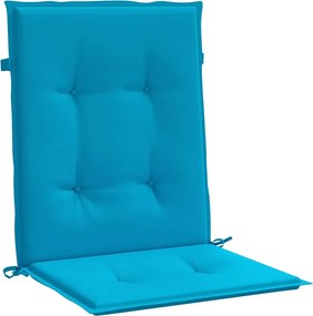 Podušky na židli nízké opěradlo 6 ks modré 100x50x3 cm oxford 314135