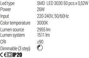 Světla a lustry REDO GROUP LED lustr pavouk Redo Khadi 01-3487/26W/3000K/kouřové sklo