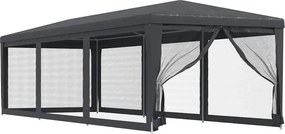 Party stan s 8 síťovanými bočnicemi antracitový 3 x 9 m HDPE 319244