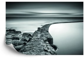 Fototapeta Pláž Mořské Skály Omyvatelný vlies 180x120
