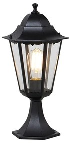 Klasická venkovní lampa podstavce černá 48,6 cm IP44 - New Orleans