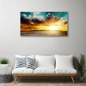 Obraz na plátně Slunce Poušť Krajina 140x70 cm