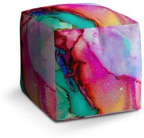 Sablio Taburet Cube Barvičky: 40x40x40 cm