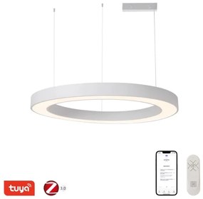 Immax NEO 07214L - LED Stmívatelný lustr PASTEL LED/68W/230V bílá 95cm Tuya + DO