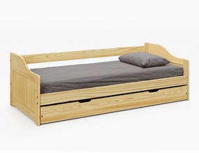 Jednolůžková postel 90x200 cm Layne (přírodní). 1040257