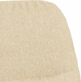 Houpací křeslo krémově bílé textil 341044