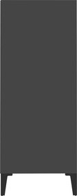 vidaXL Příborník 57 x 35 x 90 cm dřevotříska [806132] Barva: šedá s vysokým leskem