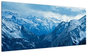 Panorama hor v zimě - obraz (100x40cm)