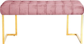 XXXLutz TABURETOVÁ LAVICE, kov, textil, 47/48/100 cm MID.YOU - Online Only lavice - 005937044101