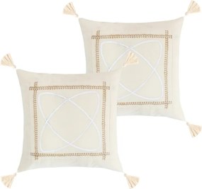 Bellatex Povláček PERU SET 2ks Béžová 40x40 cm