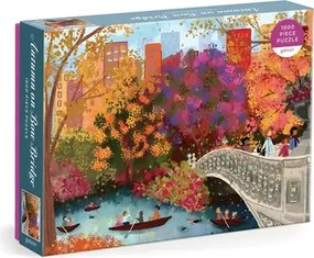 GALISON Puzzle Podzim na mostě Bow Bridge / 1000 dílků / od 8 let