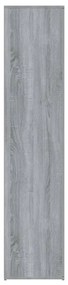 Botník šedý sonoma 80 x 39 x 178 cm kompozitní dřevo - Default Title